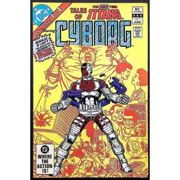 Other | Vintage Dc Tales Of The New Teen Titans 1 Cyborg 1982 ...
